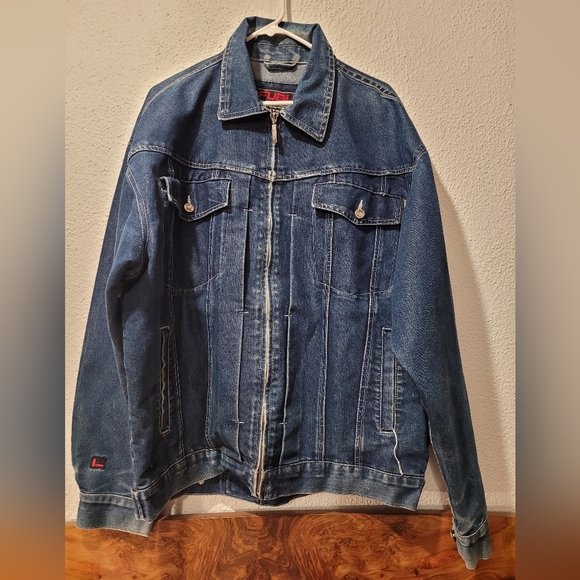 FUBU | Jackets & Coats | Vintage Blue Denim Fubu Zipup Type Style ...